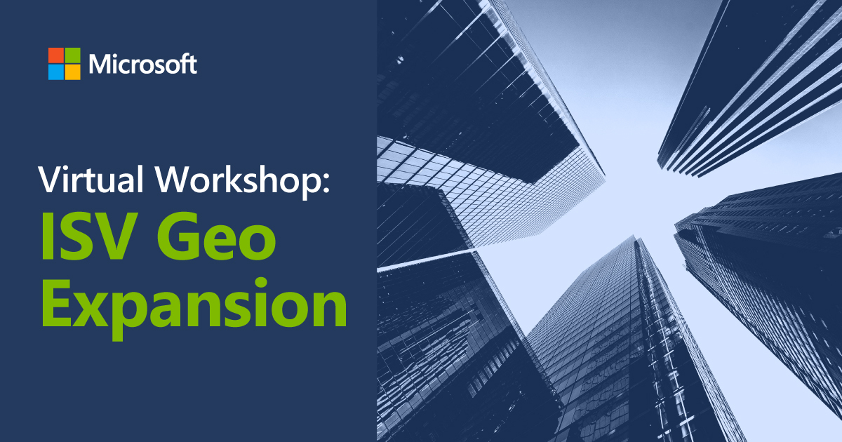 ISV Geo Expansion - 12.06.23, Online